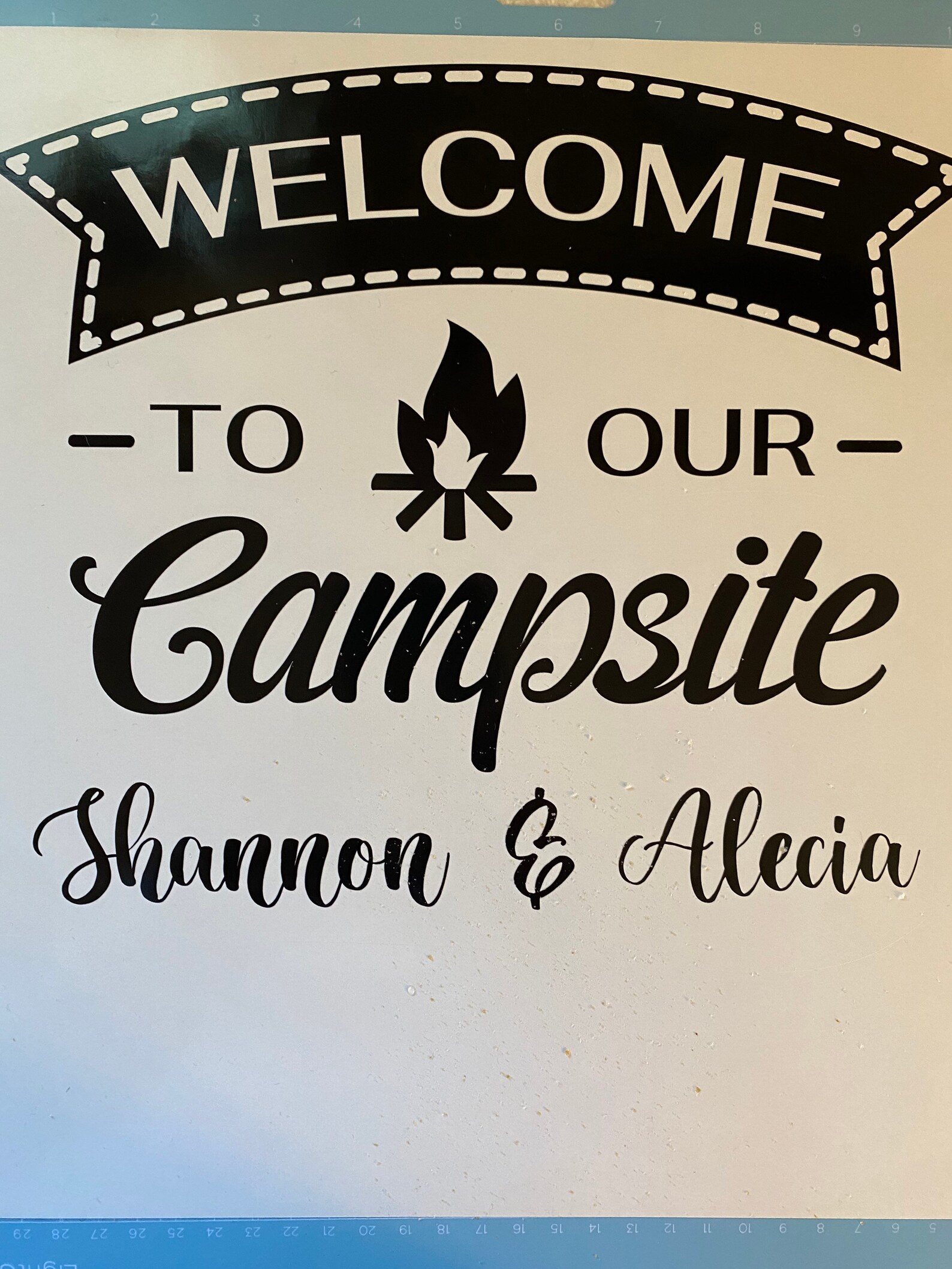 Welcome to Our Campsite Camping Decal for Indoor/outdoor Use. Great for ...