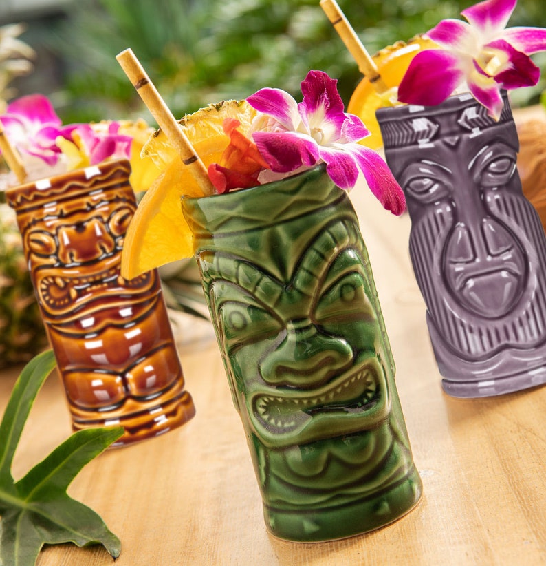 Tiki Cocktail Set Birthday Gifts Best Friend Gifts - Etsy