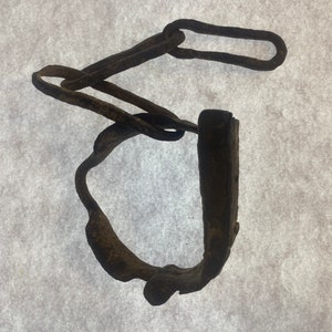 Handcuff or Convict's Foot Shackle in Wrought Iron 19th - Etsy