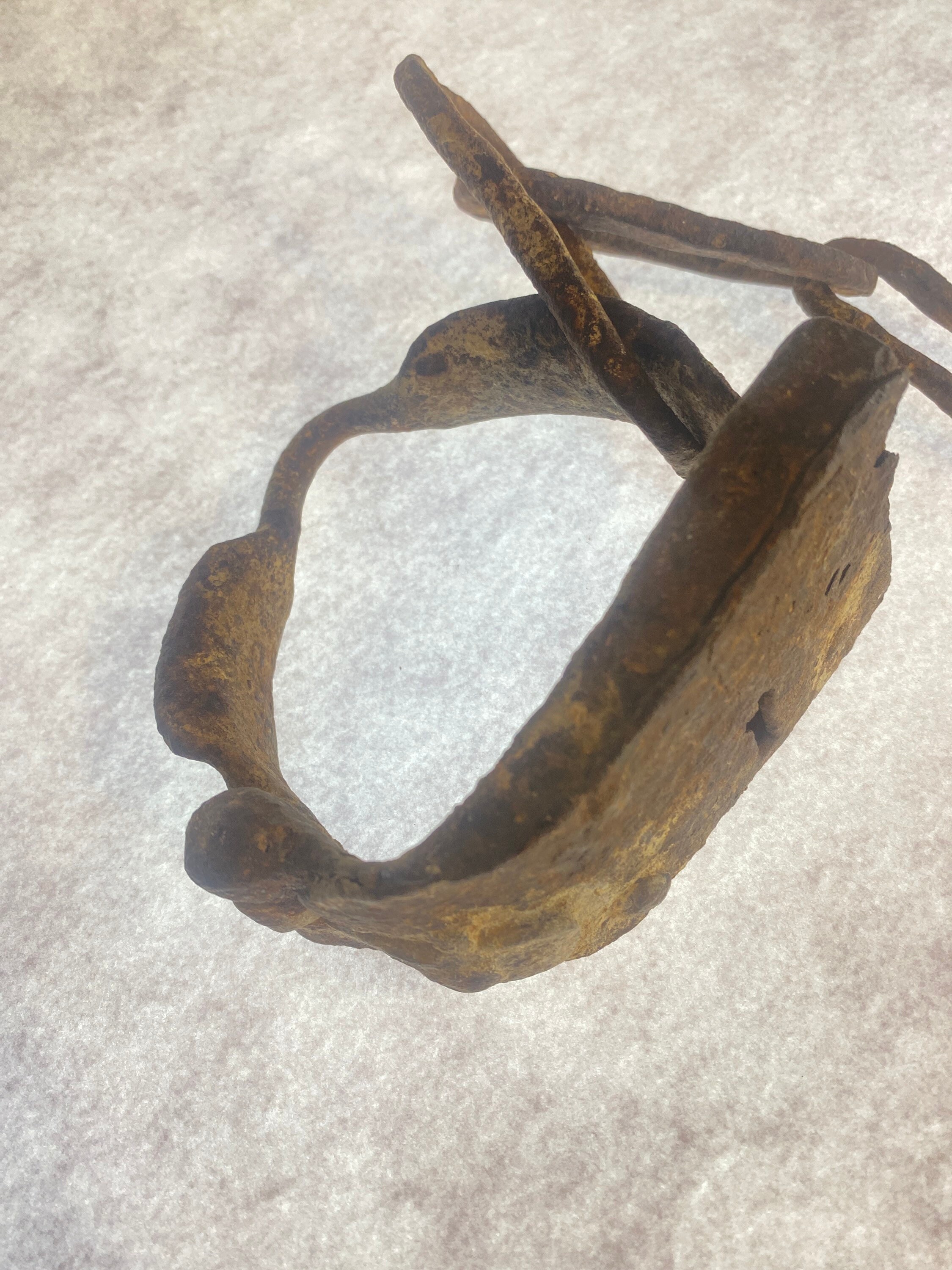 Handcuff or Convict's Foot Shackle in Wrought Iron 19th - Etsy