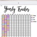 PRINTABLE/DIGITAL Yearly Tracker Insert - Etsy