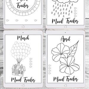 Digital/printable Mood Tracker Inserts - Etsy