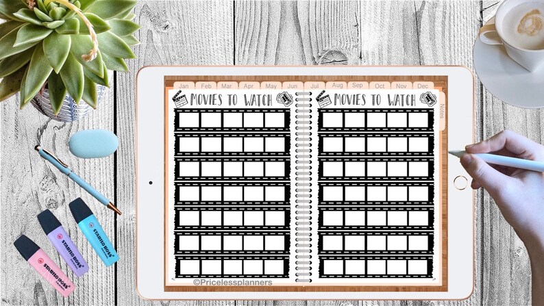PRINTABLE/DIGITAL Movie Tracker Insert - Etsy