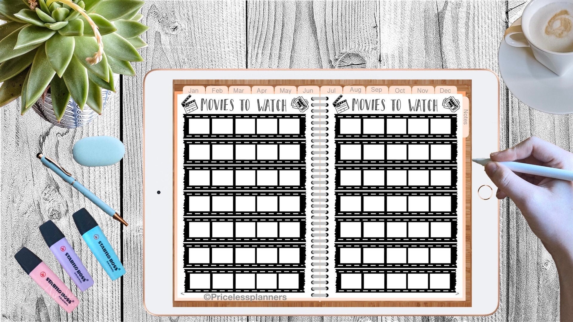 PRINTABLE/DIGITAL Movie Tracker Insert - Etsy