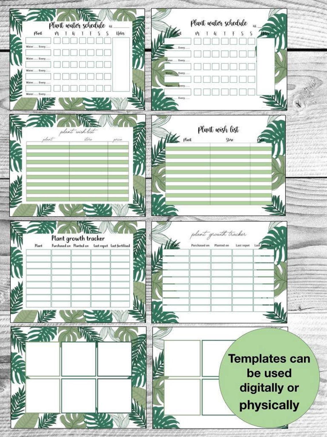 PRINTABLE/DIGITAL Plant Care Bundle - Etsy