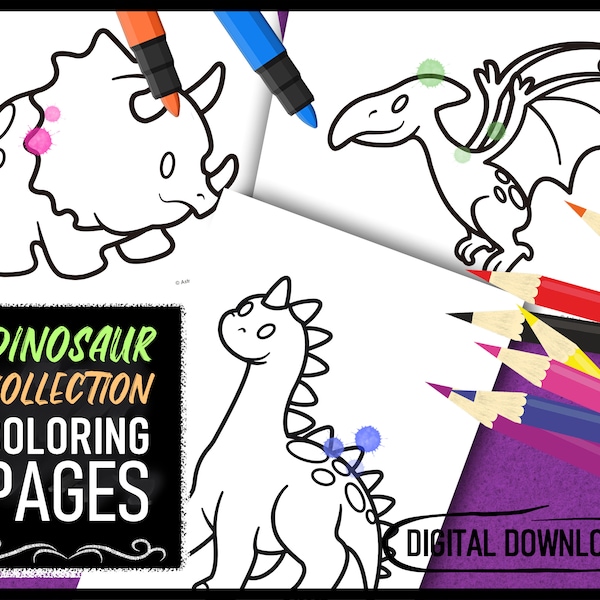 Thick Lines Coloring - Etsy