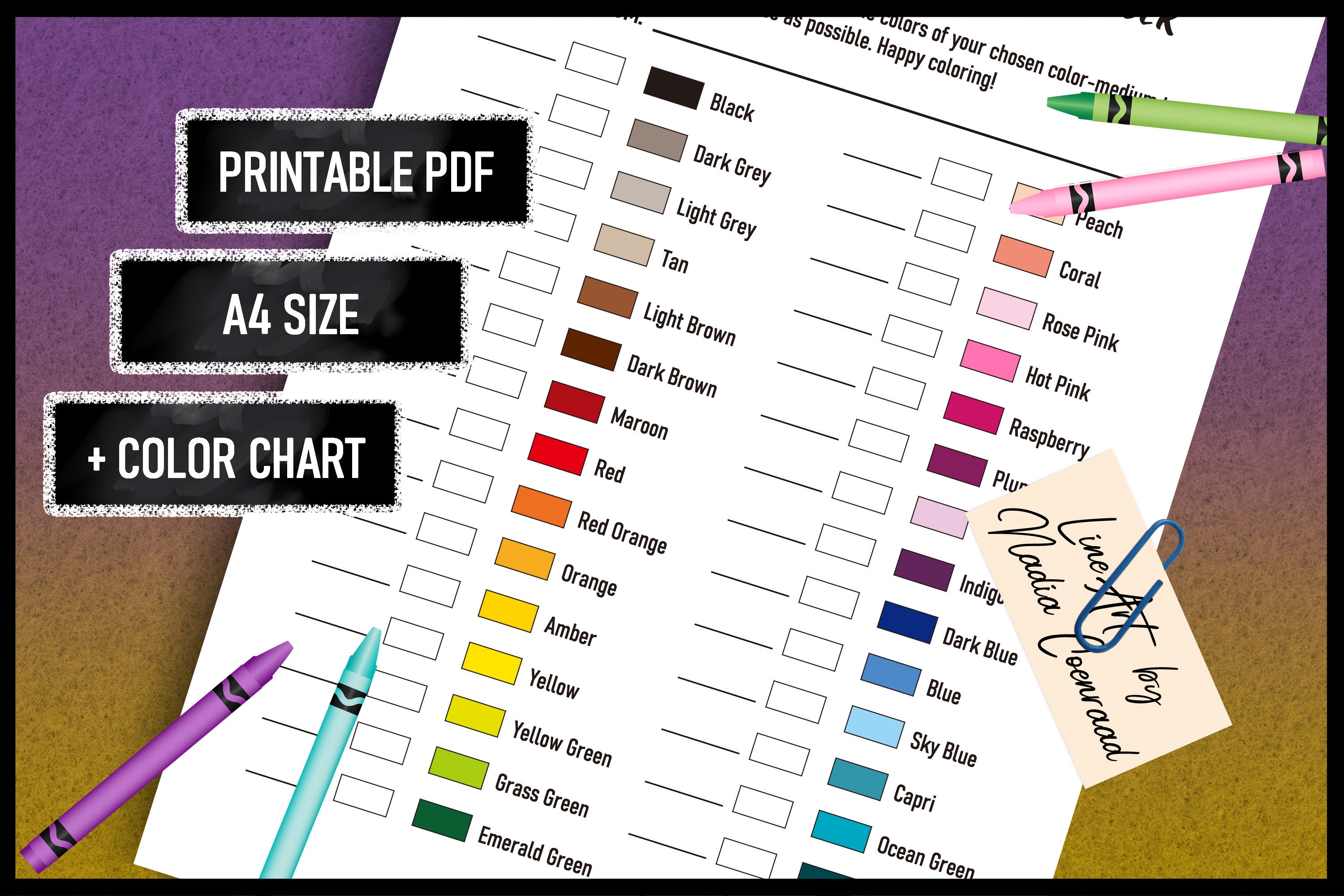 Romantic Elegant Color by Number, Digital Coloring Page, Printable, All ...