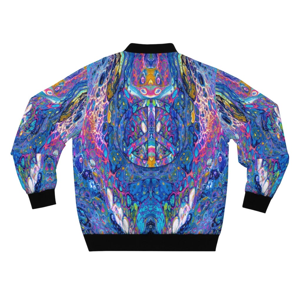 Bomber Jacket, Peace Sign, Hippy Style sold by Emmalee Unsolved | SKU ...