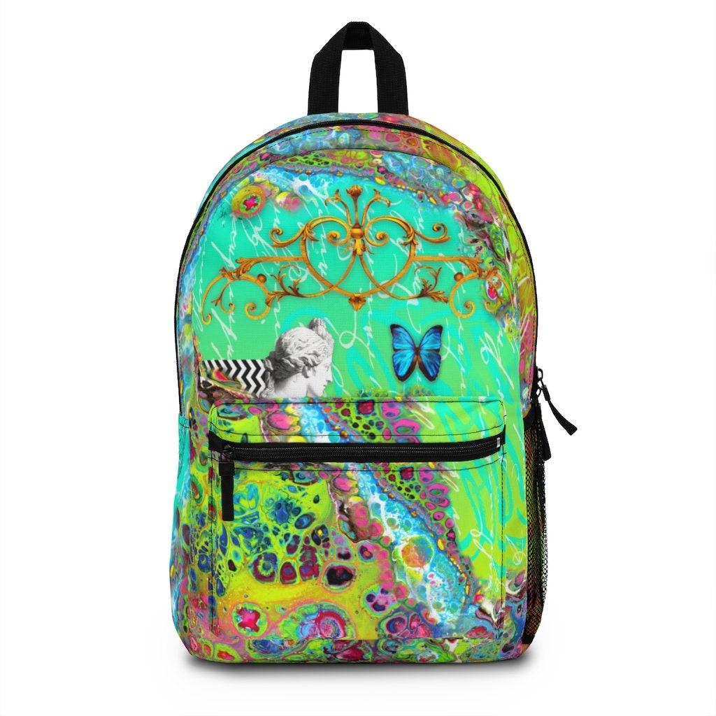 Cottagecore Backpack, Turquoise, Boho, Hippy, Backpack Bag(made in USA ...