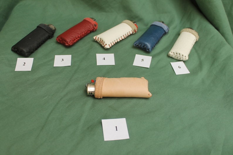Bic Lighter Covers, Handsewn Leather, Lighter Cover, - Etsy