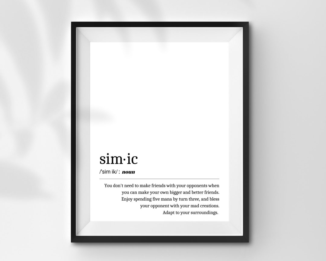 INSTANT DOWNLOAD Magic the Gathering Color Combos Simic blue/green ...