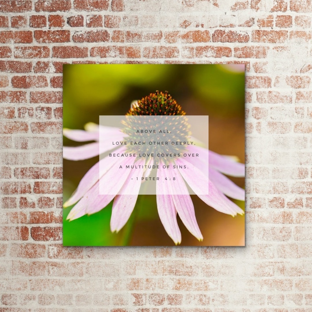 Bible Verse Word Art Canvas Print - Etsy