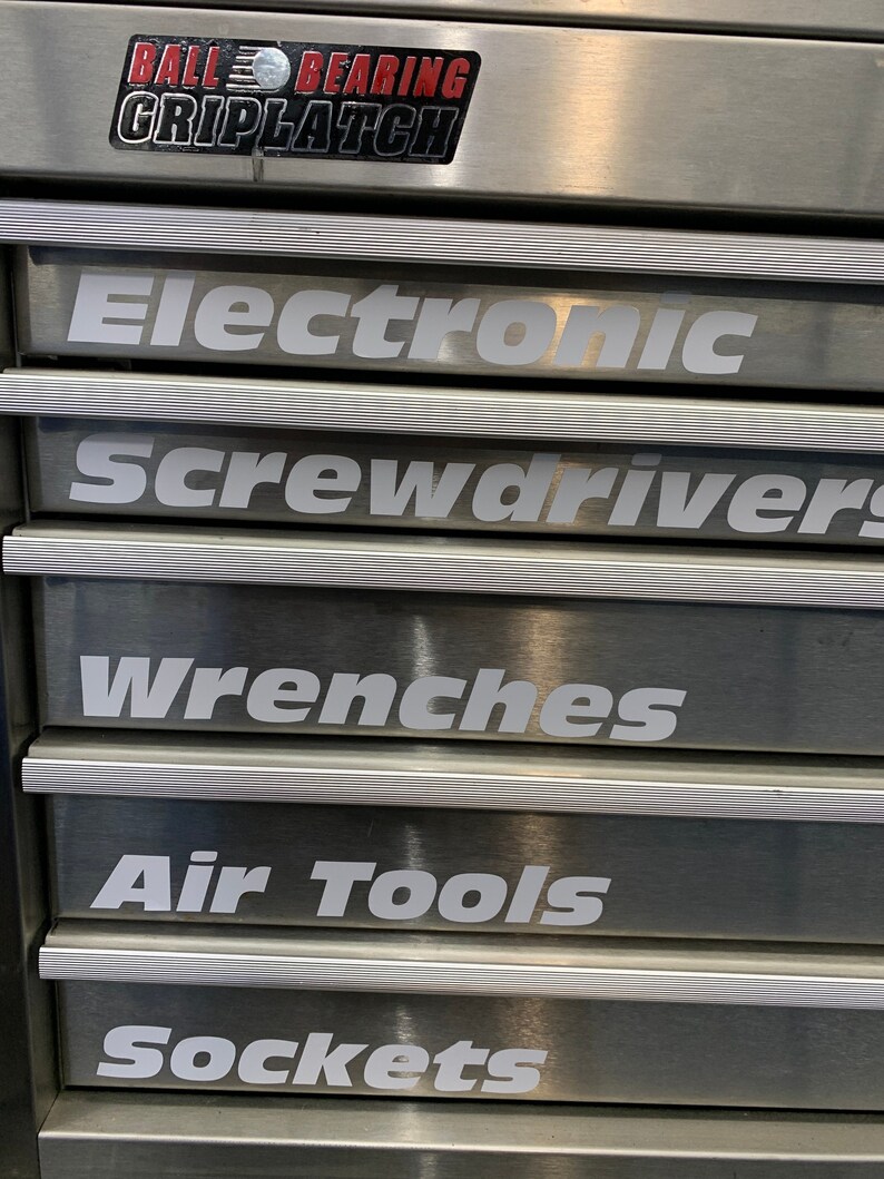 10 Custom Toolbox Labels - Etsy