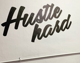 Hustle Wall Decal - Etsy