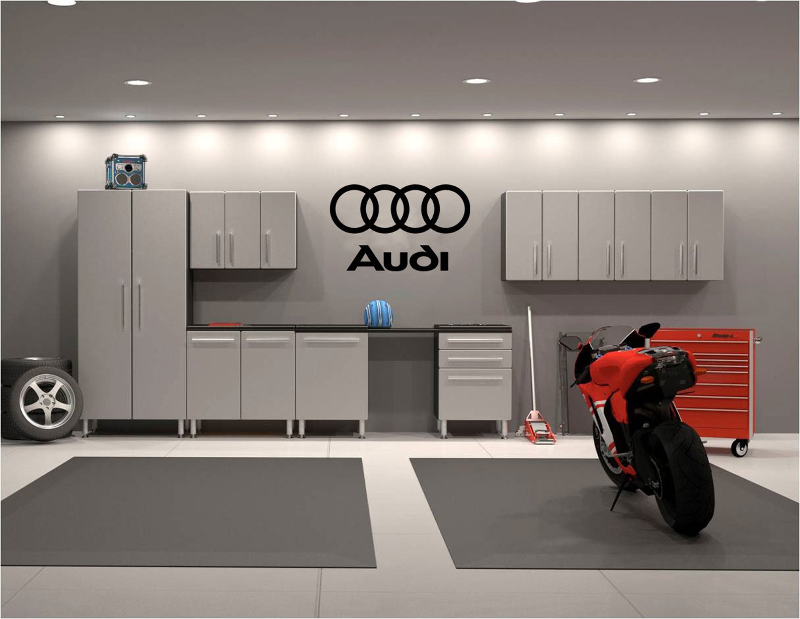 Logo Audi Garage Mural Décalcomanie Toutes tailles | Etsy