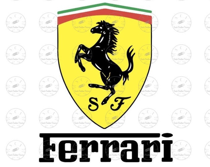 EMBLEM LOGO FERRARI Svg/ Eps / Pdf / Dfx / Jpeg / Png / Cricut ...
