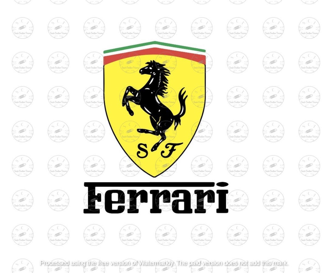 EMBLEM LOGO FERRARI Svg/ Eps / Pdf / Dfx / Jpeg / Png / Cricut ...