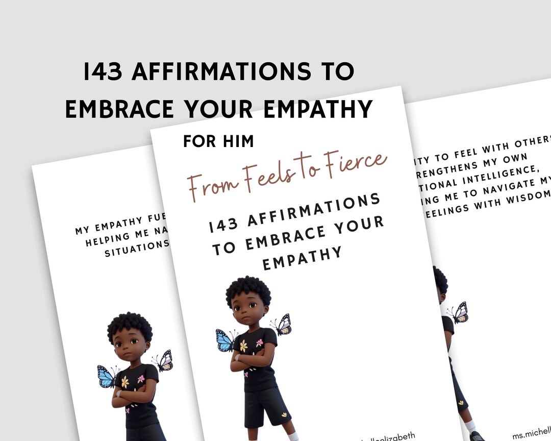 Empathy Affirmation Cards for Men, 143 Printable Affirmations (digital ...