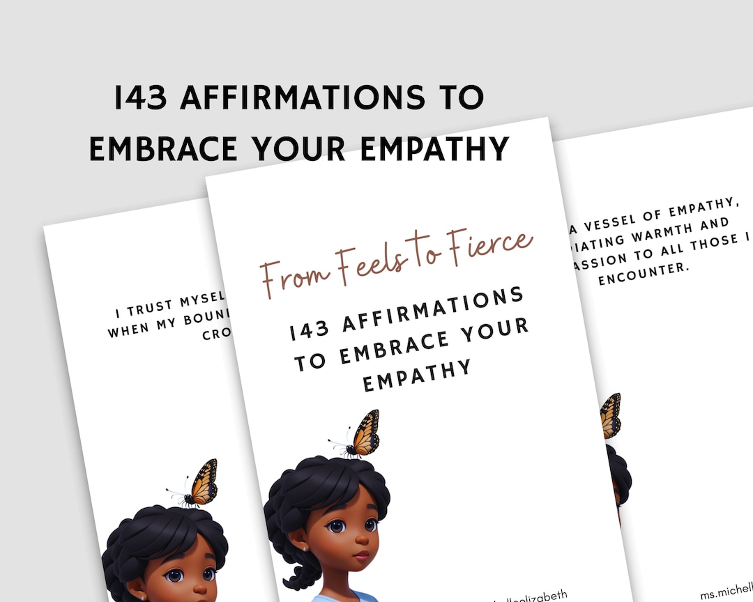 Embrace Your Empathy Affirmation Cards for Empaths Digital Download 143 ...