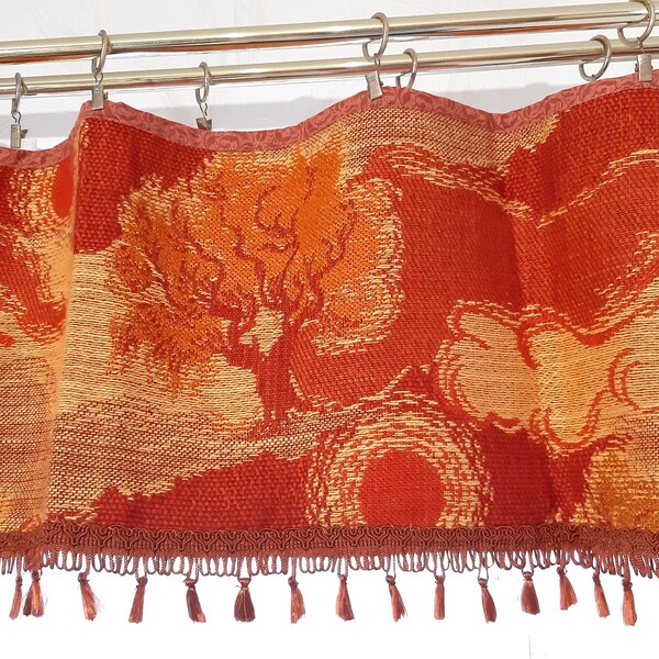 Orange Valance - Etsy