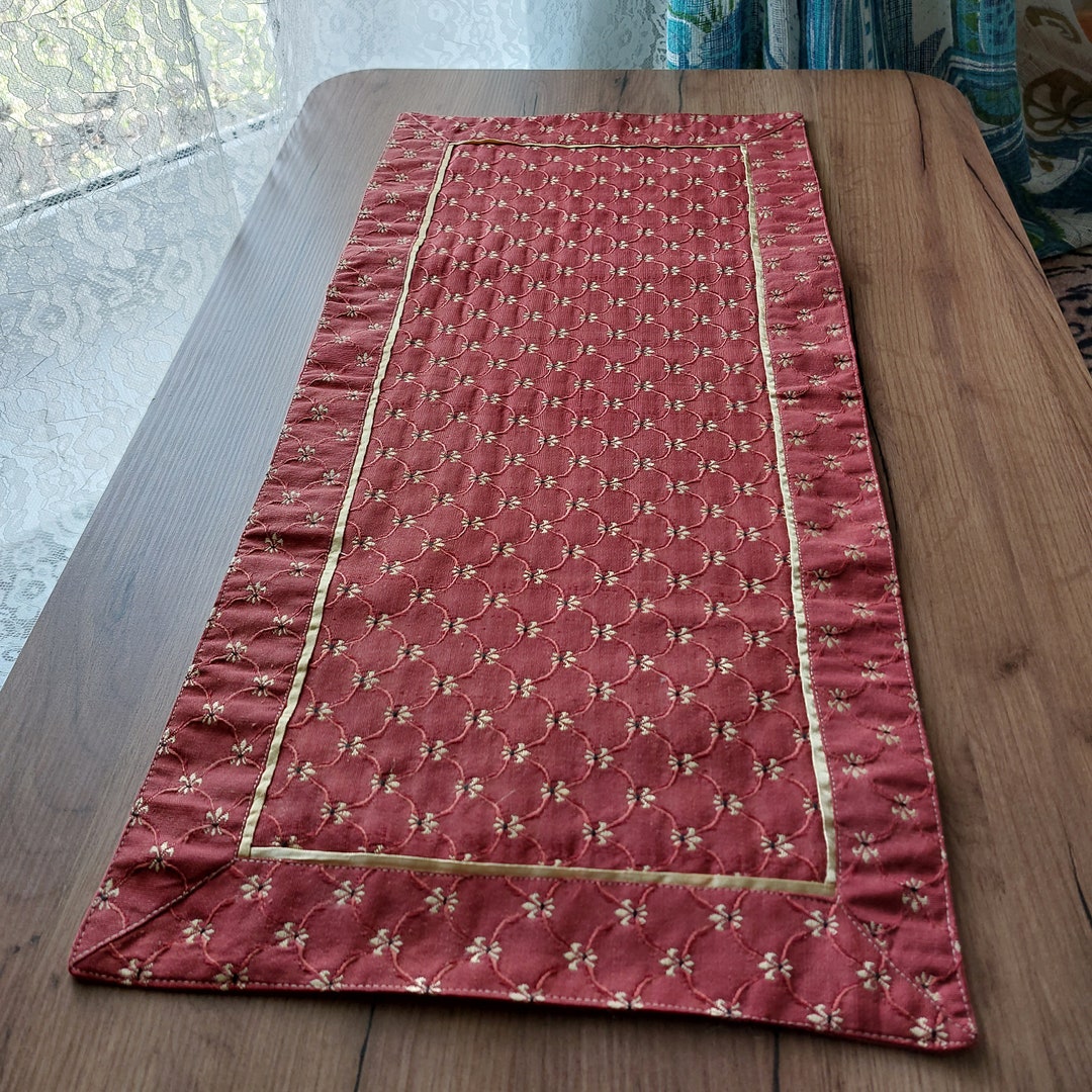 Vintage Double Fabric Cotton Table Topper , Princes of Norway, Vintage ...