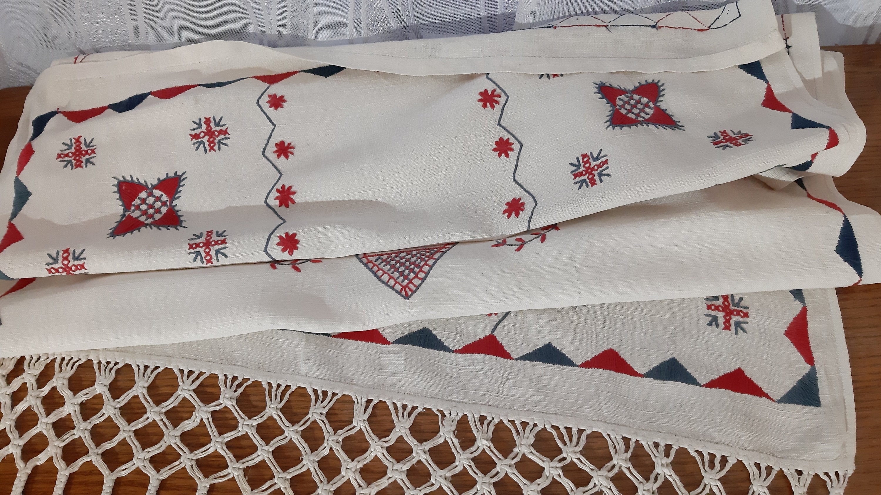 Antique Hand Embroidery Traditional Curtain for Small Window , Wall ...