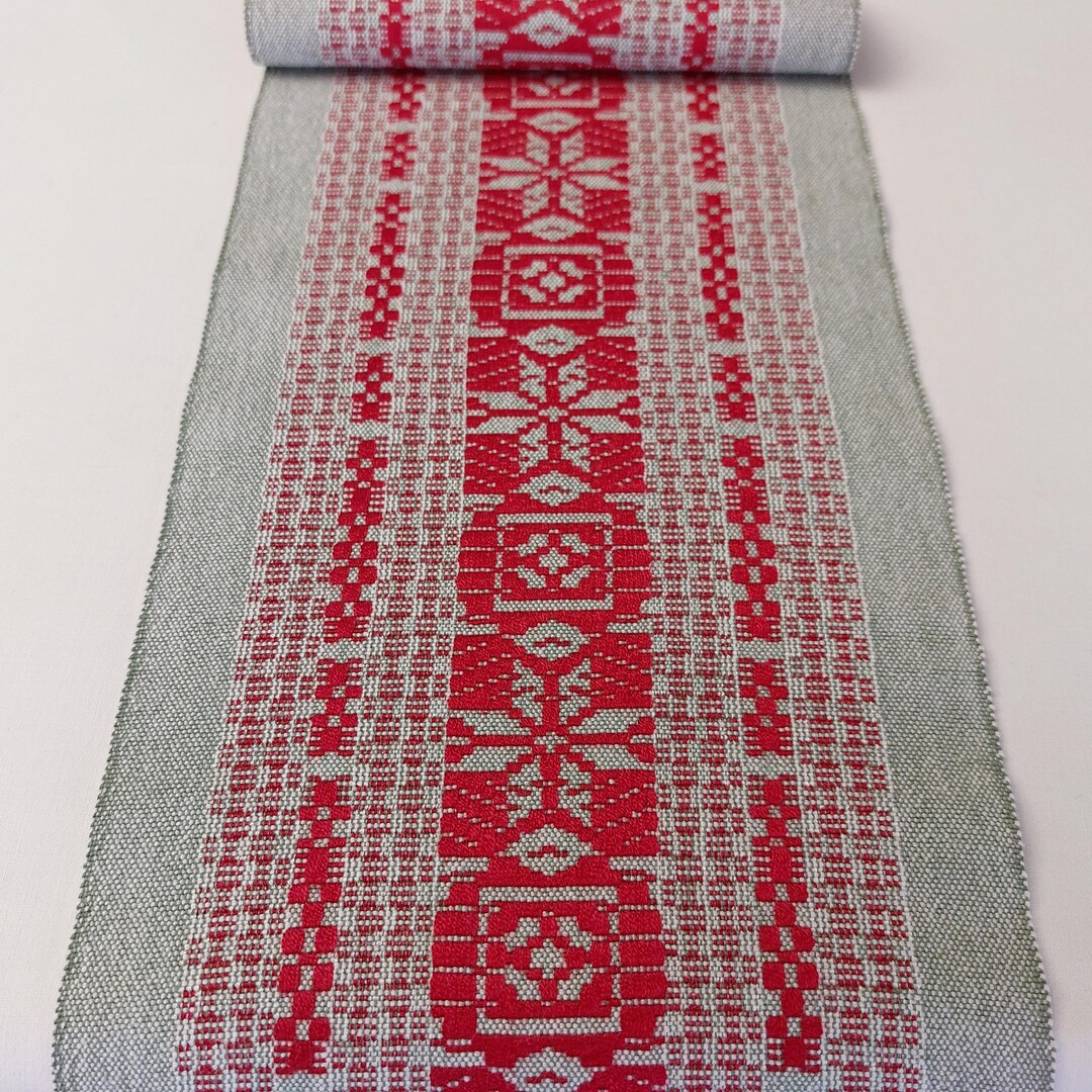 Vintage Woven Thick Linen - Cotton Table Runner, Table Topper, Table ...