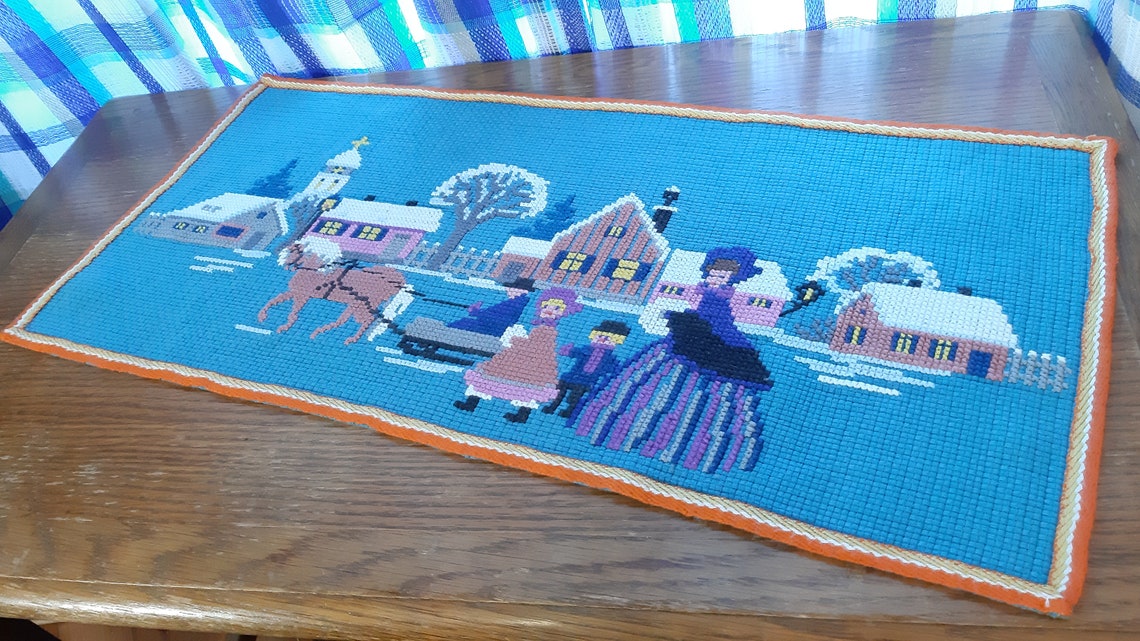 Old Hand embroidery Cross stitch embroidery Scandinavian | Etsy