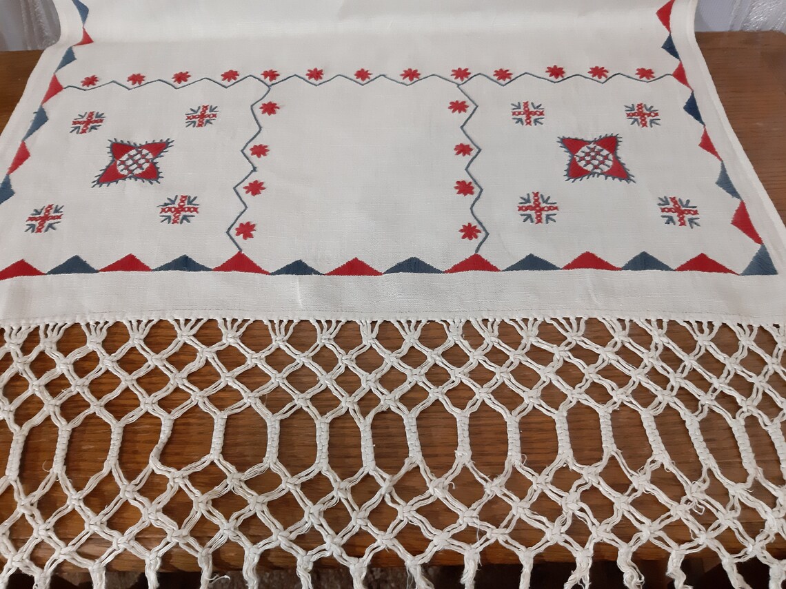 Antique Hand Embroidery Traditional Curtain for Small Window , Wall ...