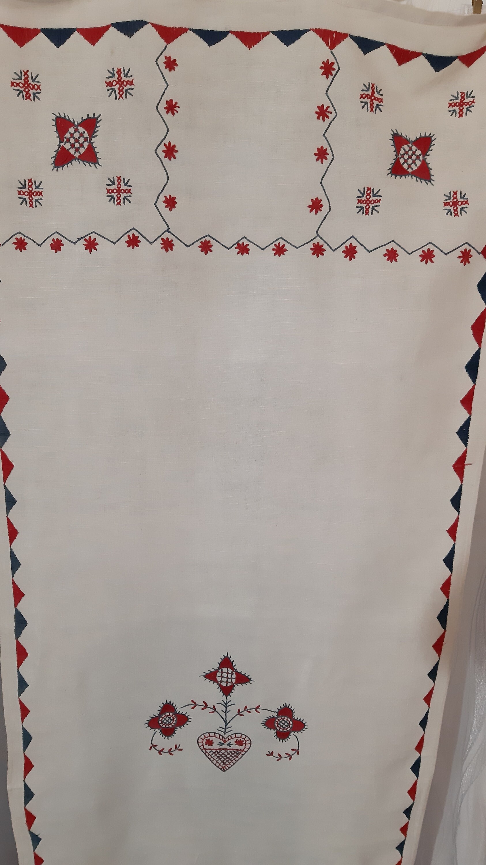 Antique Hand Embroidery Traditional Curtain for Small Window , Wall ...