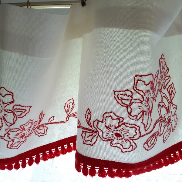 Embroidered Valances - Etsy