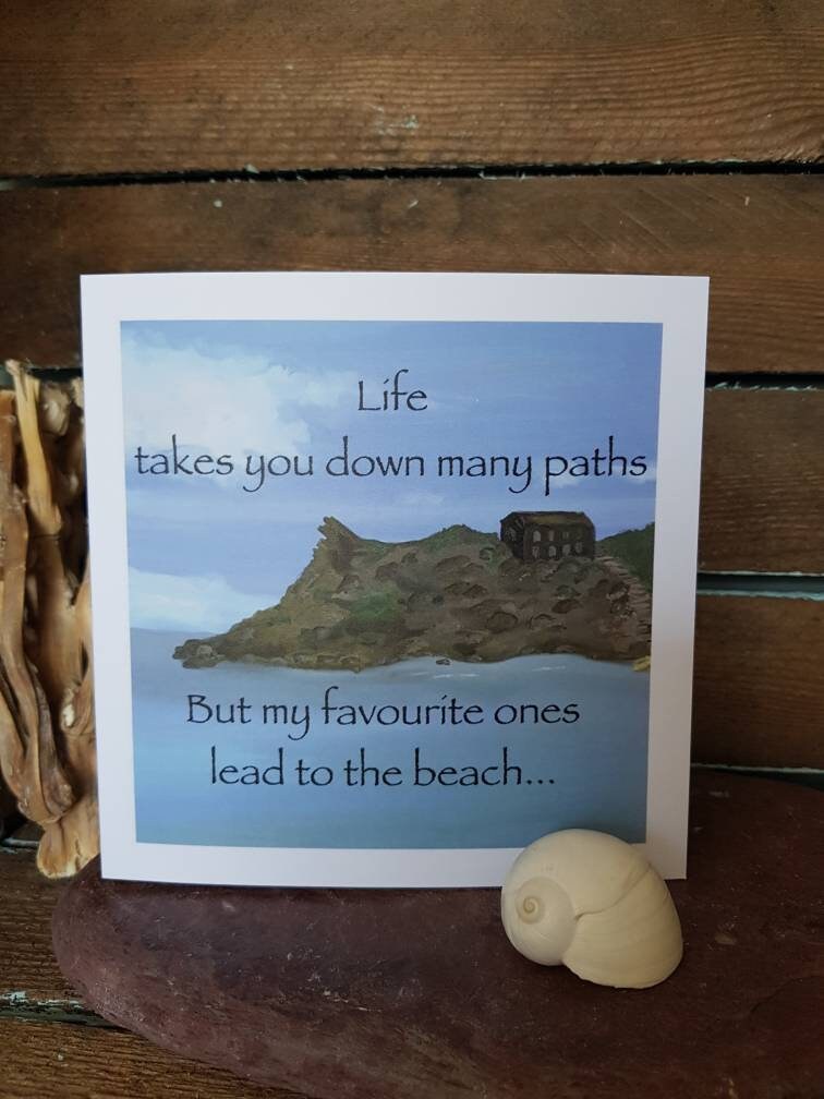 Cornwall Coast Greetings Cards Original Artwork Made In | Etsy