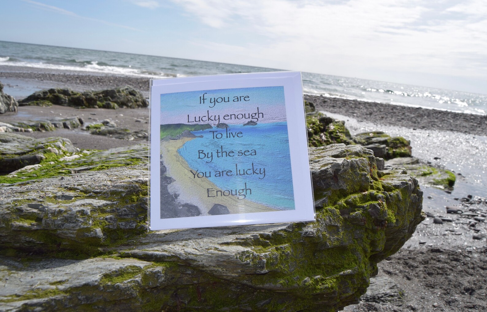 Cornwall Coast Quote Greetings Cards Original Artwork Made in - Etsy