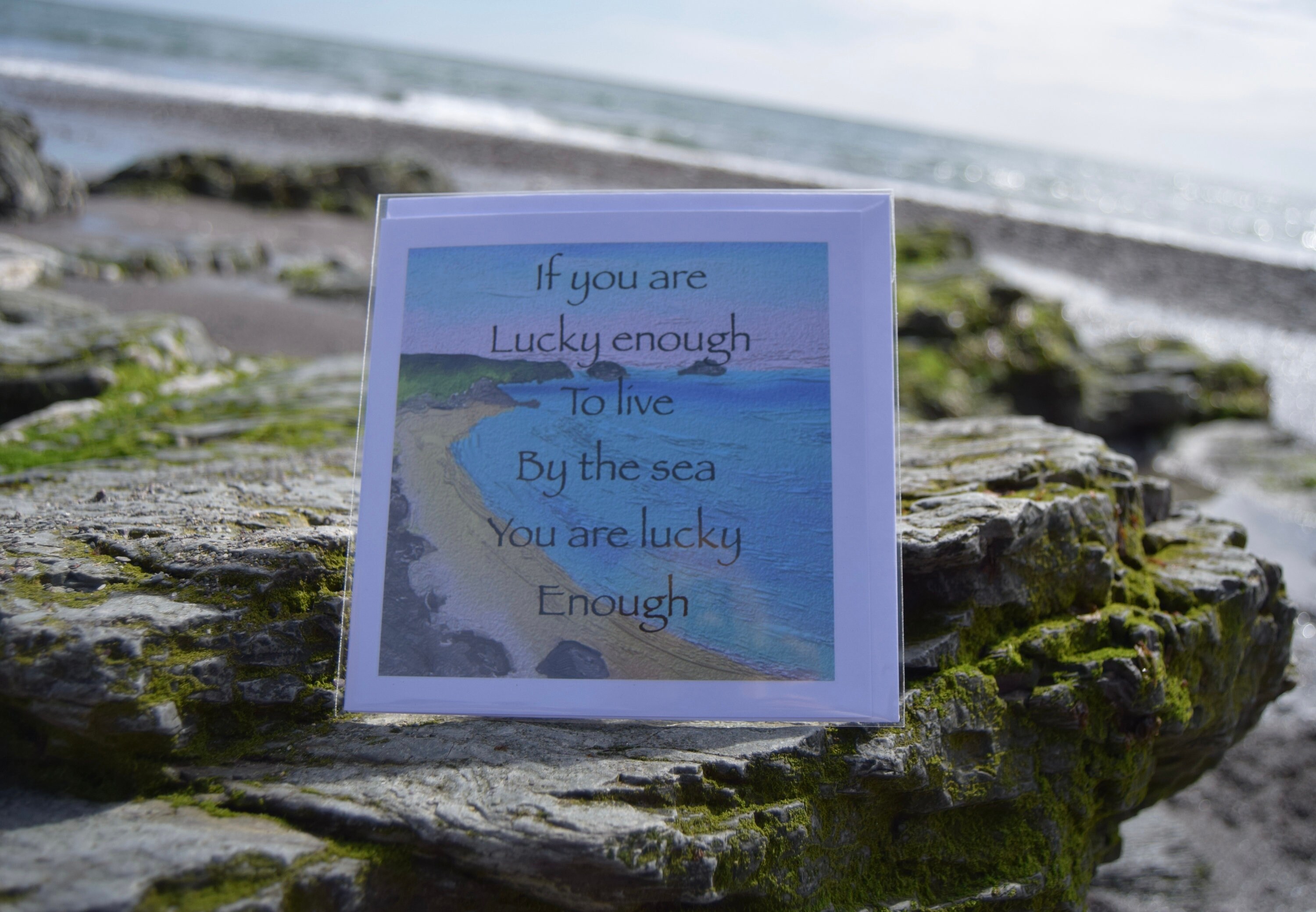 Cornwall Coast Quote Greetings Cards Original Artwork Made in - Etsy