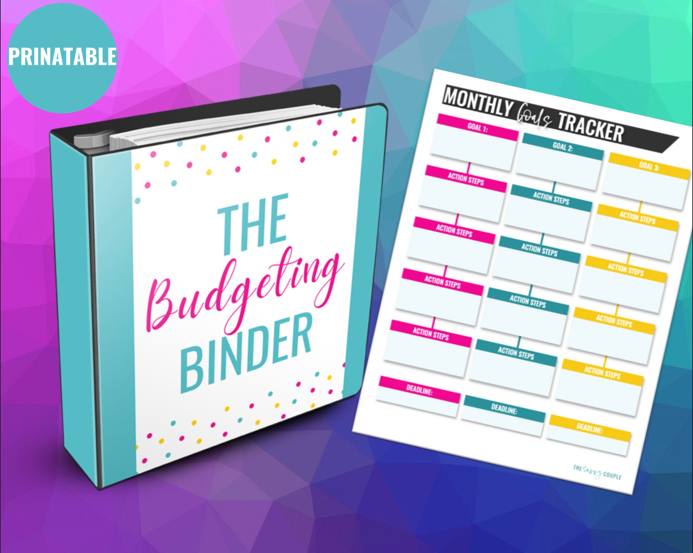 Financial Planner, Printable Budget, Digital Budget, Money Planner ...