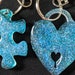 Sparkly One Color Key Chains - Etsy