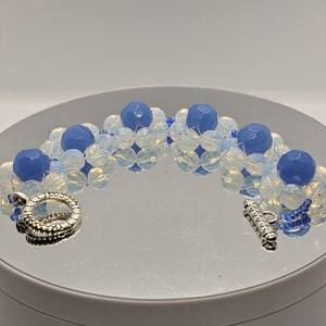 Hand Beaded Periwinkle Bracelet - Etsy