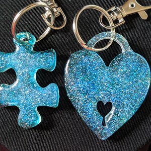 Sparkly One Color Key Chains - Etsy
