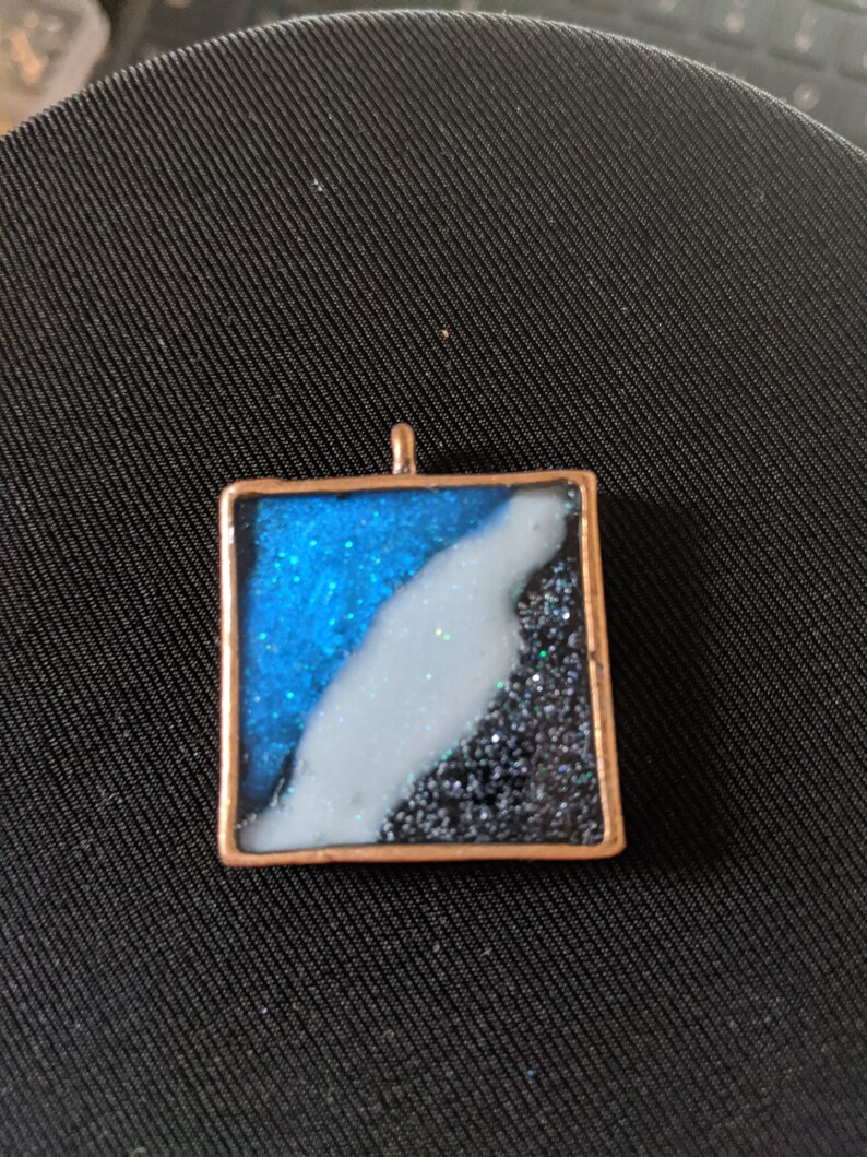 Abstract Art Pendant - Etsy