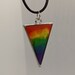 Rainbow LGBTQ Triangle Pendants - Etsy