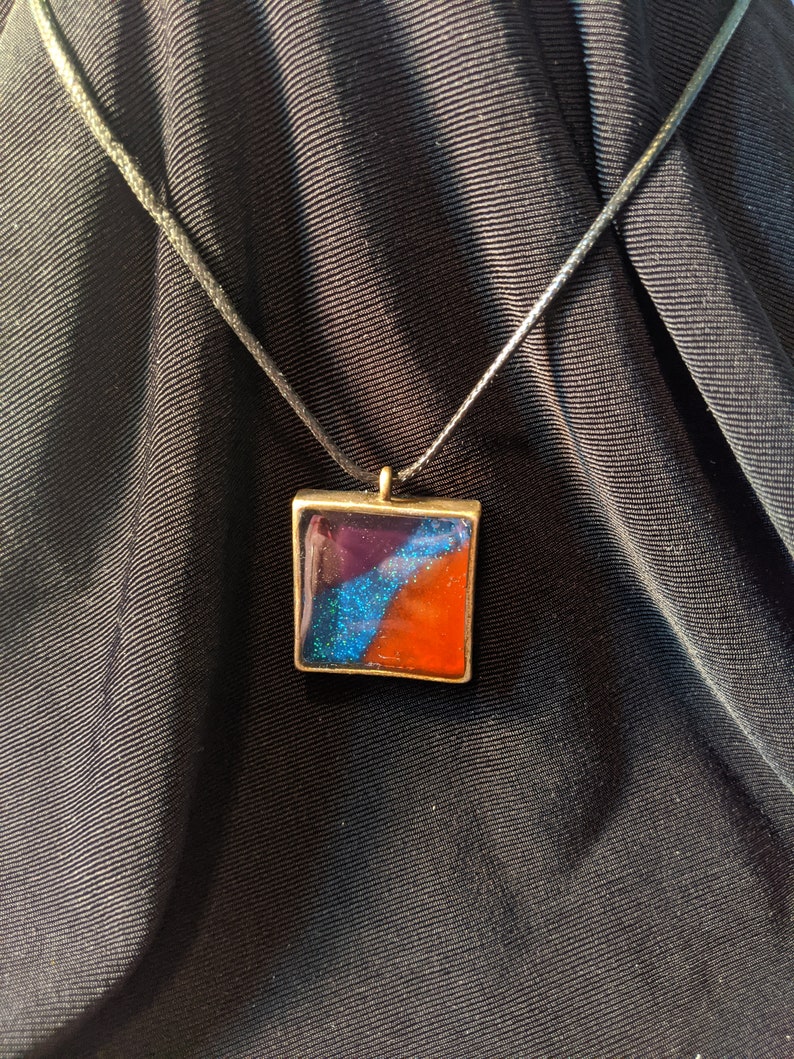 Abstract Art Pendant - Etsy
