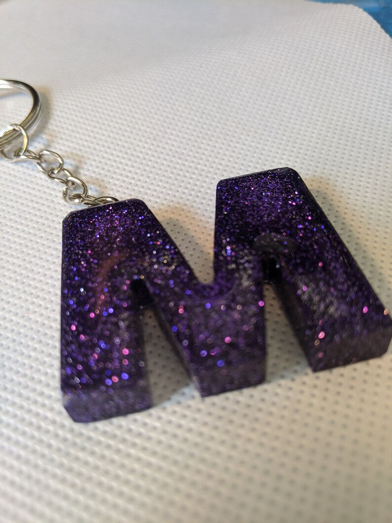 Sparkly One Color Key Chains - Etsy