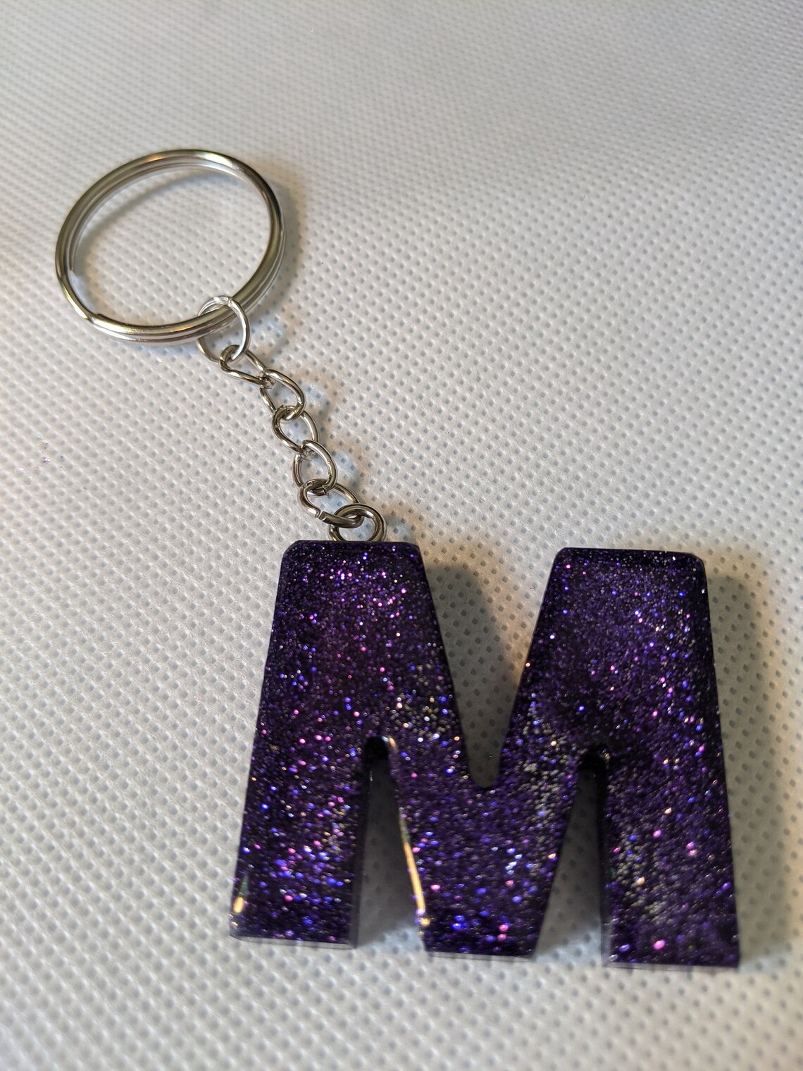 Sparkly One Color Key Chains | Etsy