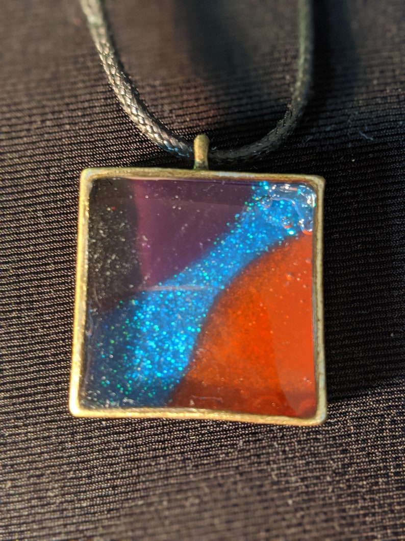 Abstract Art Pendant - Etsy