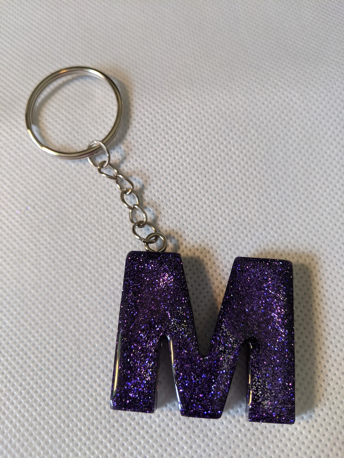 Sparkly One Color Key Chains | Etsy