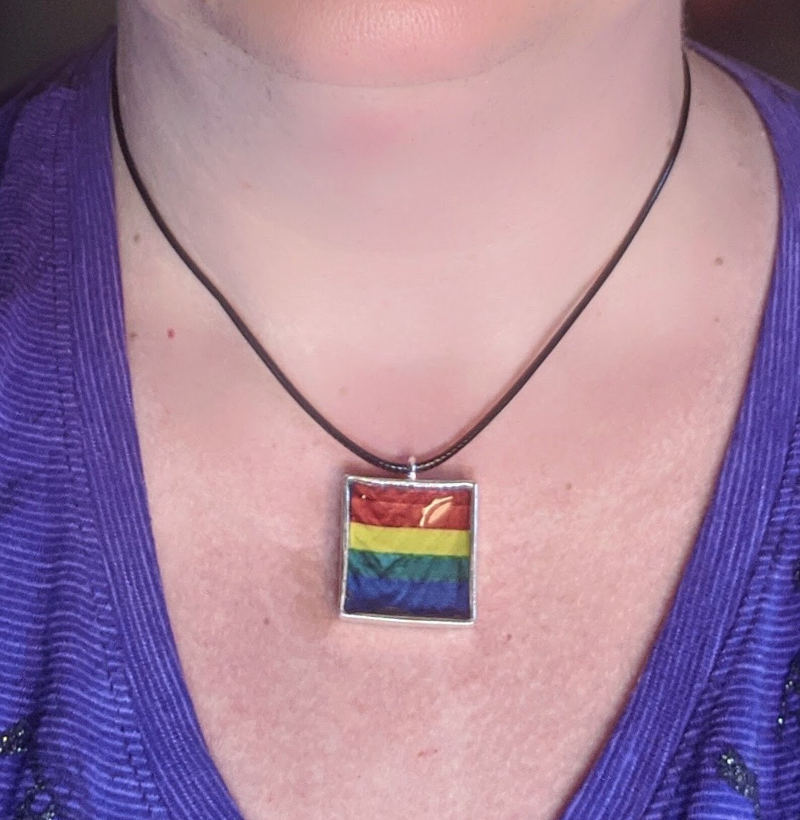 LGBTQ Pride Flag Pendant | Etsy