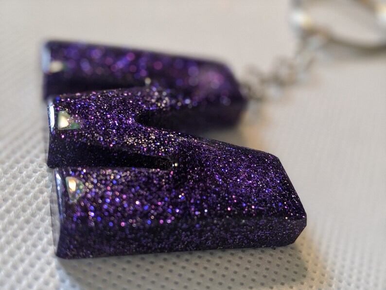 Sparkly One Color Key Chains - Etsy