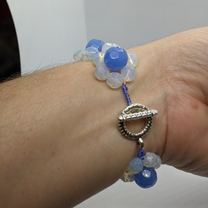 Hand Beaded Periwinkle Bracelet - Etsy
