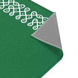 Pooja Decoration, Rangoli Mat Green Area Rug, Mandir Mat, Puja Backdrop ...