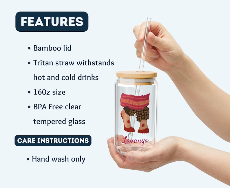 Arangetram Gift, Bharatanatyam Personalized Sipper Glass, Indian ...